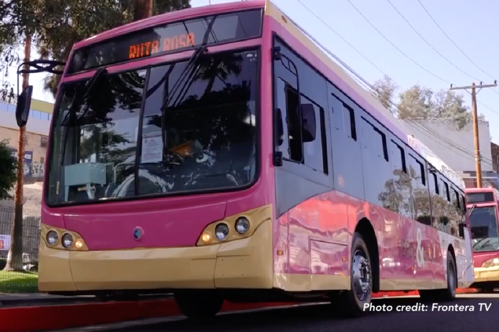 Pink buses offer safer rides for women in Tijuana, Mexico - Trainsfare